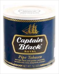 Captain Black White Pipe Tobacco 12oz can 1.5oz packs | Advantage Services