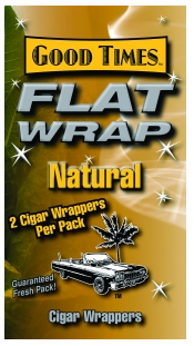 Good Times Natural Flat Wraps 25/2's 50ct | Advantage Services